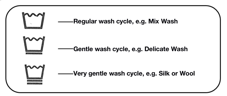 What do I need to remember when washing clothes and other items?